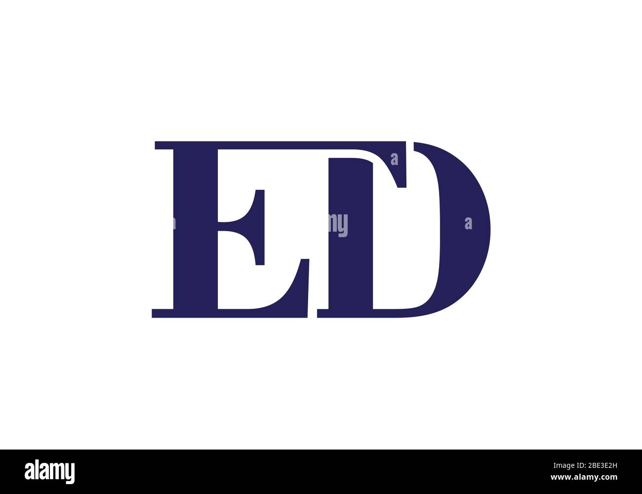 E D Initial Letter Logo design vector template, Graphic Alphabet Symbol ...