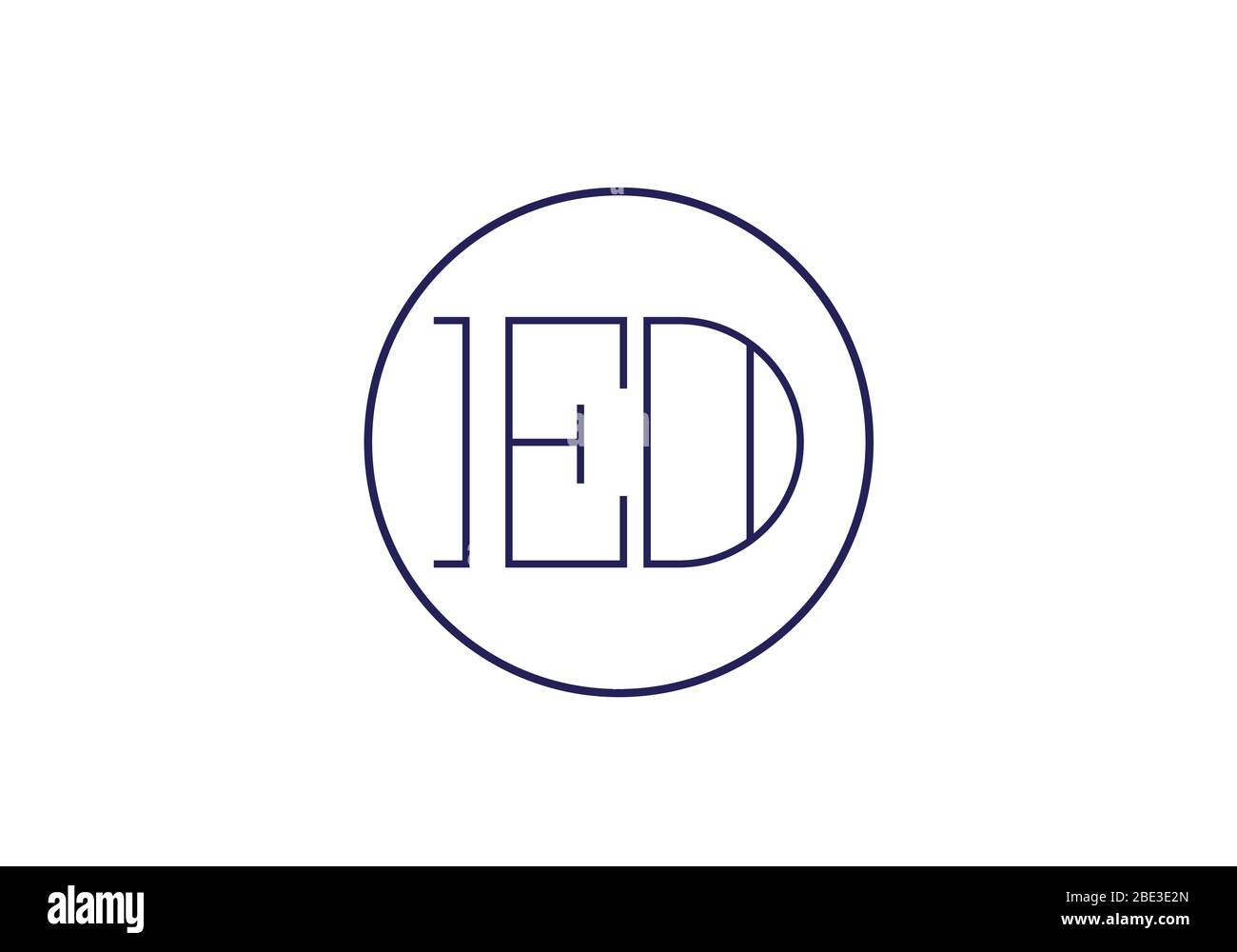 E D Initial Letter Logo design vector template, Graphic Alphabet Symbol ...