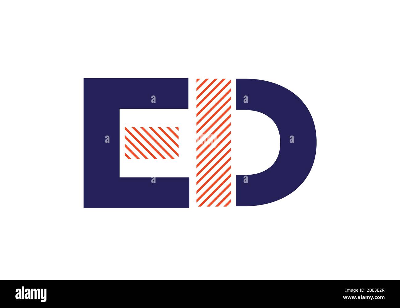 E D Initial Letter Logo design vector template, Graphic Alphabet Symbol ...