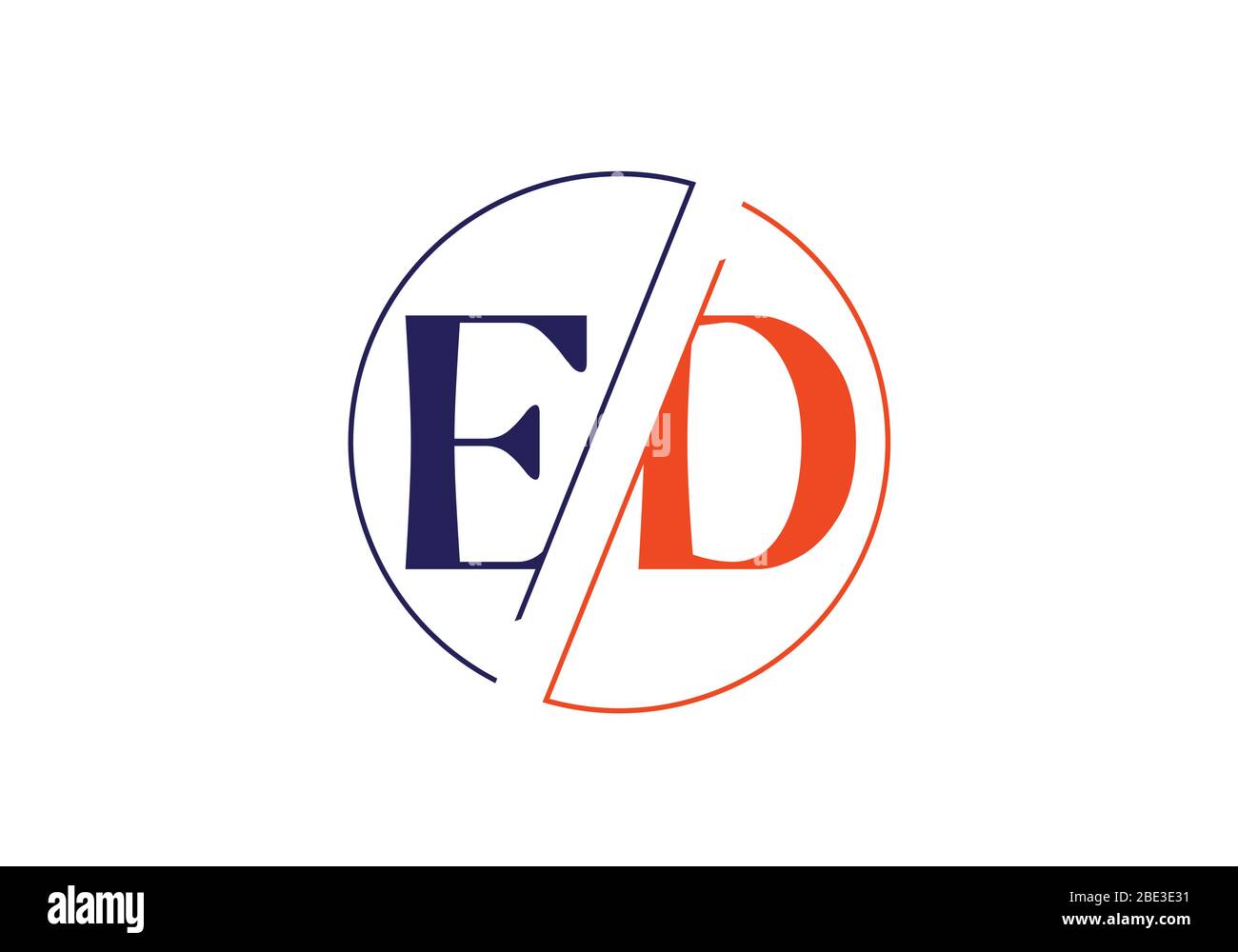 E D Initial Letter Logo design vector template, Graphic Alphabet Symbol ...