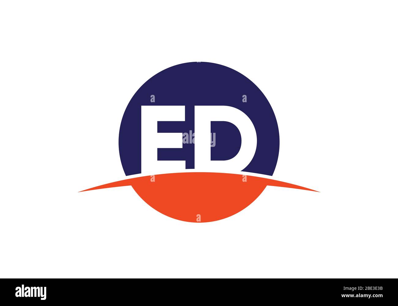 E D Initial Letter Logo design vector template, Graphic Alphabet Symbol ...