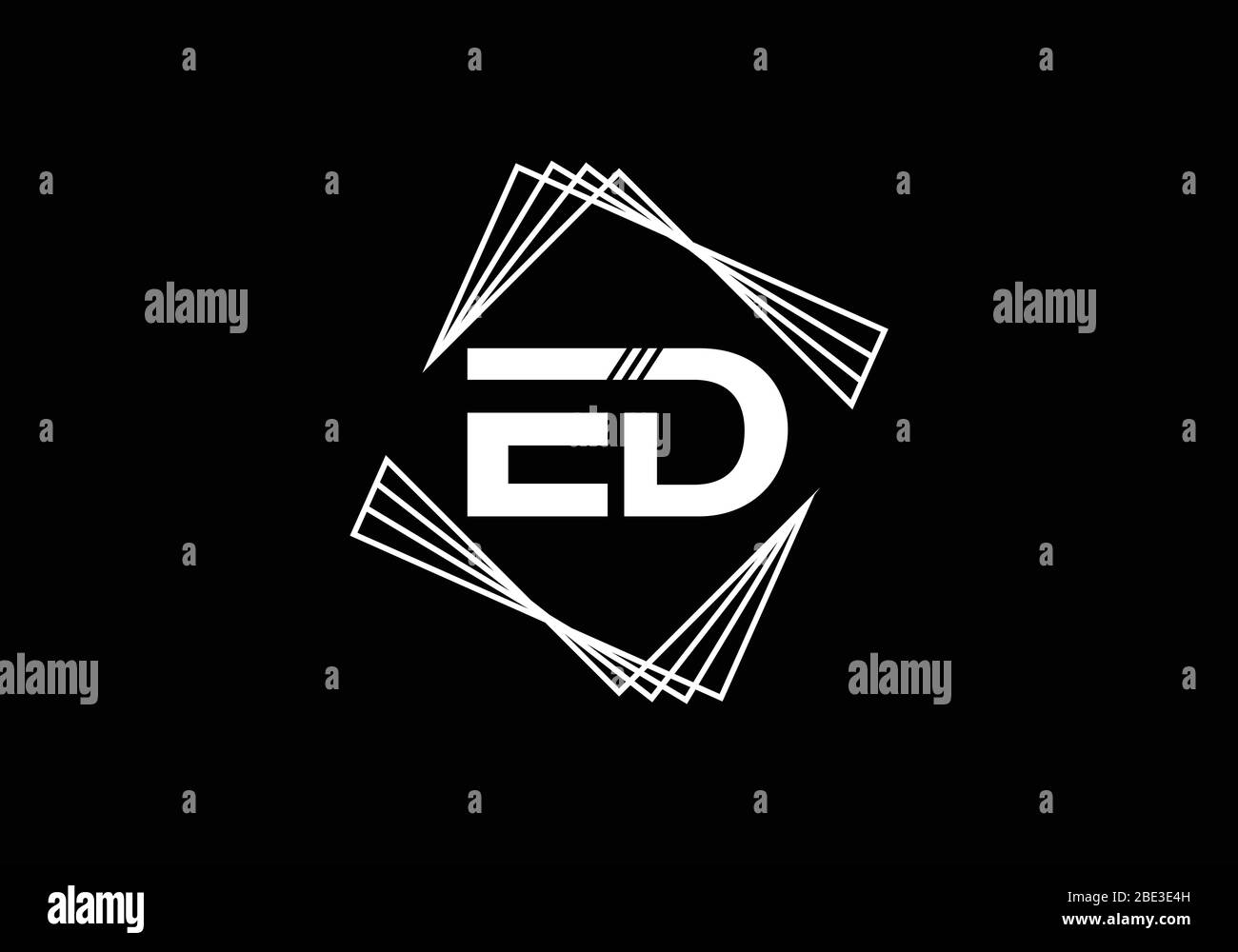 E D Initial Letter Logo design vector template, Graphic Alphabet Symbol ...