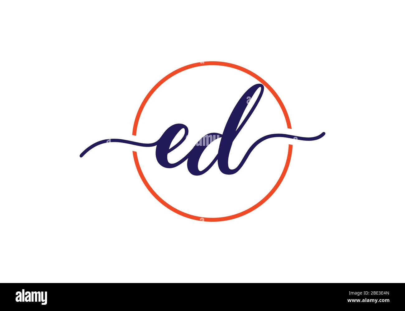 E D Initial Letter Logo design vector template, Graphic Alphabet Symbol ...