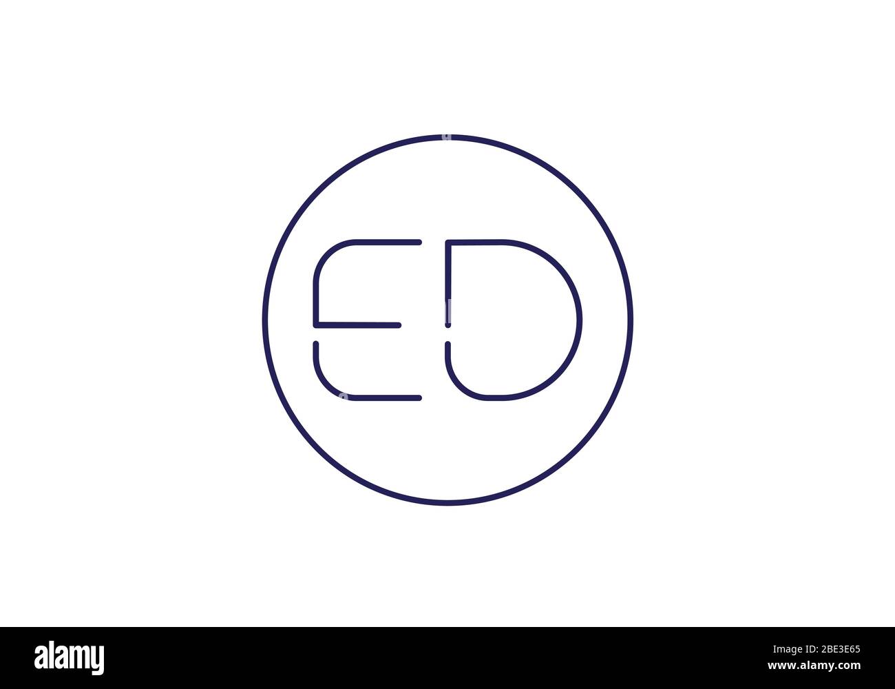 E D Initial Letter Logo design vector template, Graphic Alphabet Symbol ...