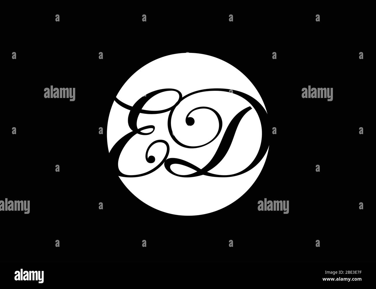 E D Initial Letter Logo design vector template, Graphic Alphabet Symbol ...