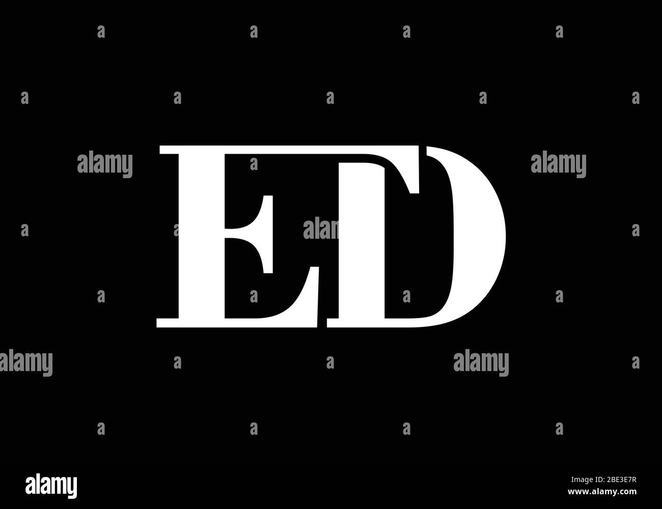 E D Initial Letter Logo design vector template, Graphic Alphabet Symbol ...