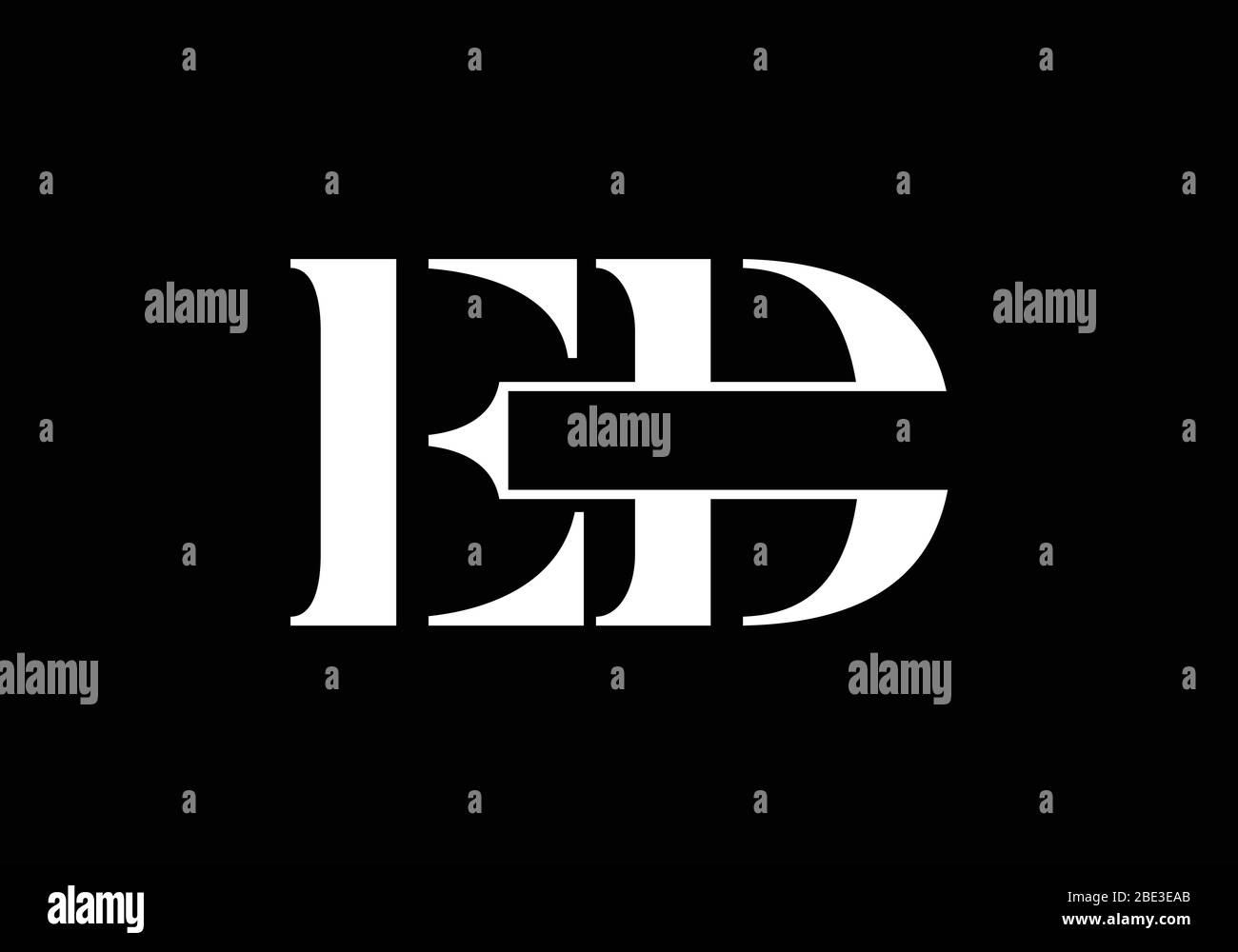 E D Initial Letter Logo design vector template, Graphic Alphabet Symbol ...
