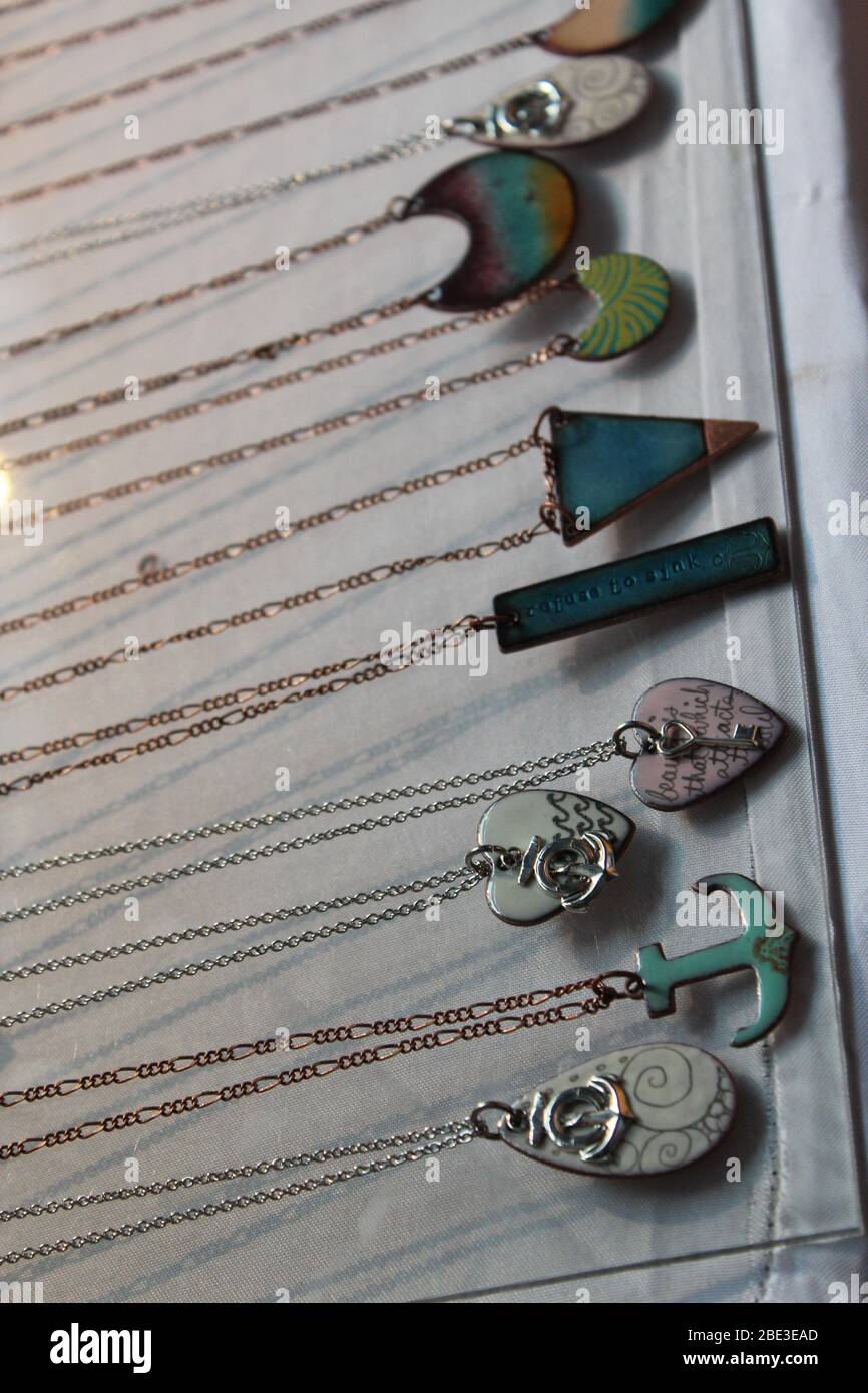 Craft Stall - Jewellery Stock Photo - Alamy