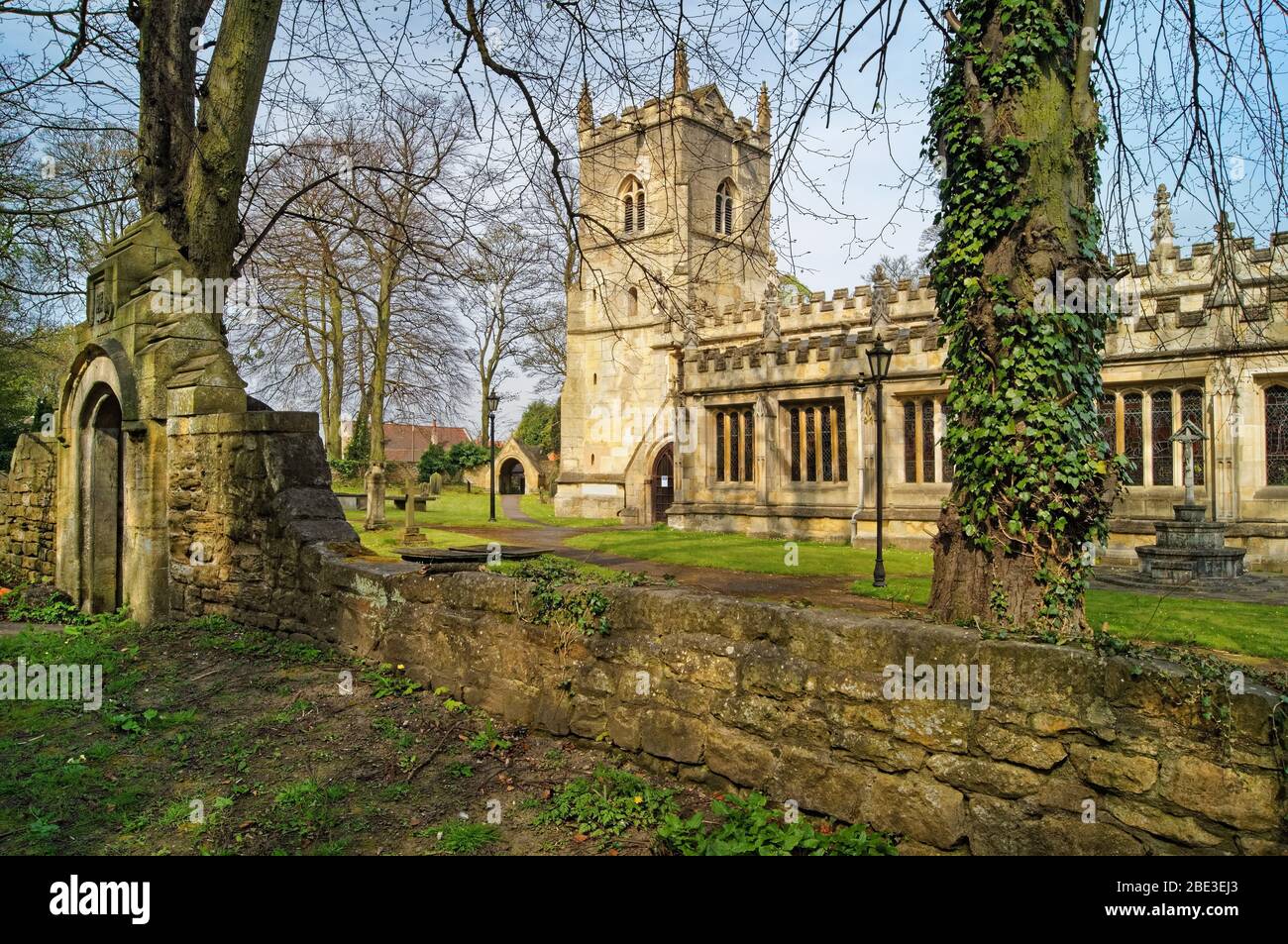 UK,South Yorkshire,Doncaster,Hickleton,St Wifrid's Church Stock Photo ...