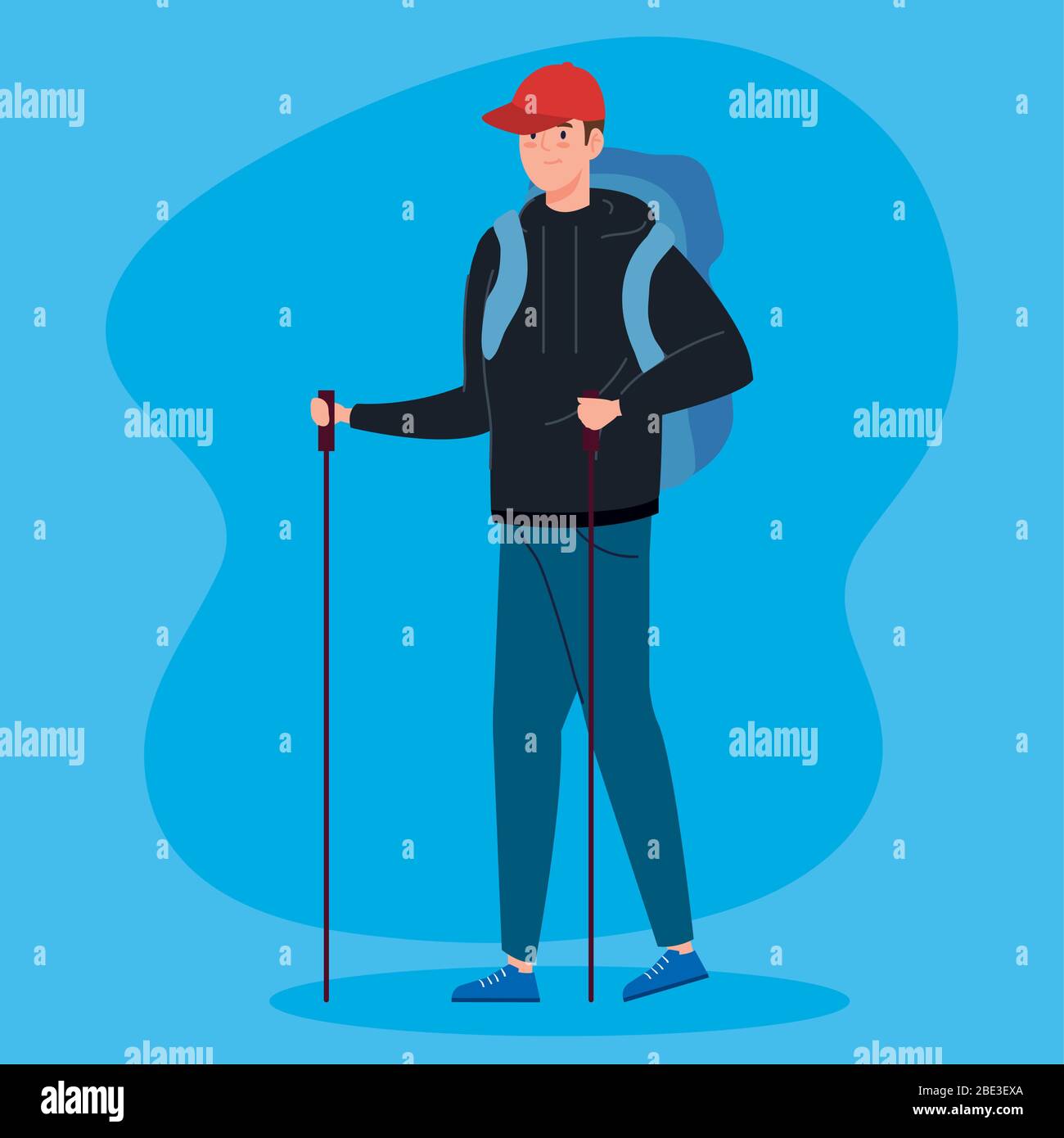 Walking sticks vector Stock Vector Images - Alamy