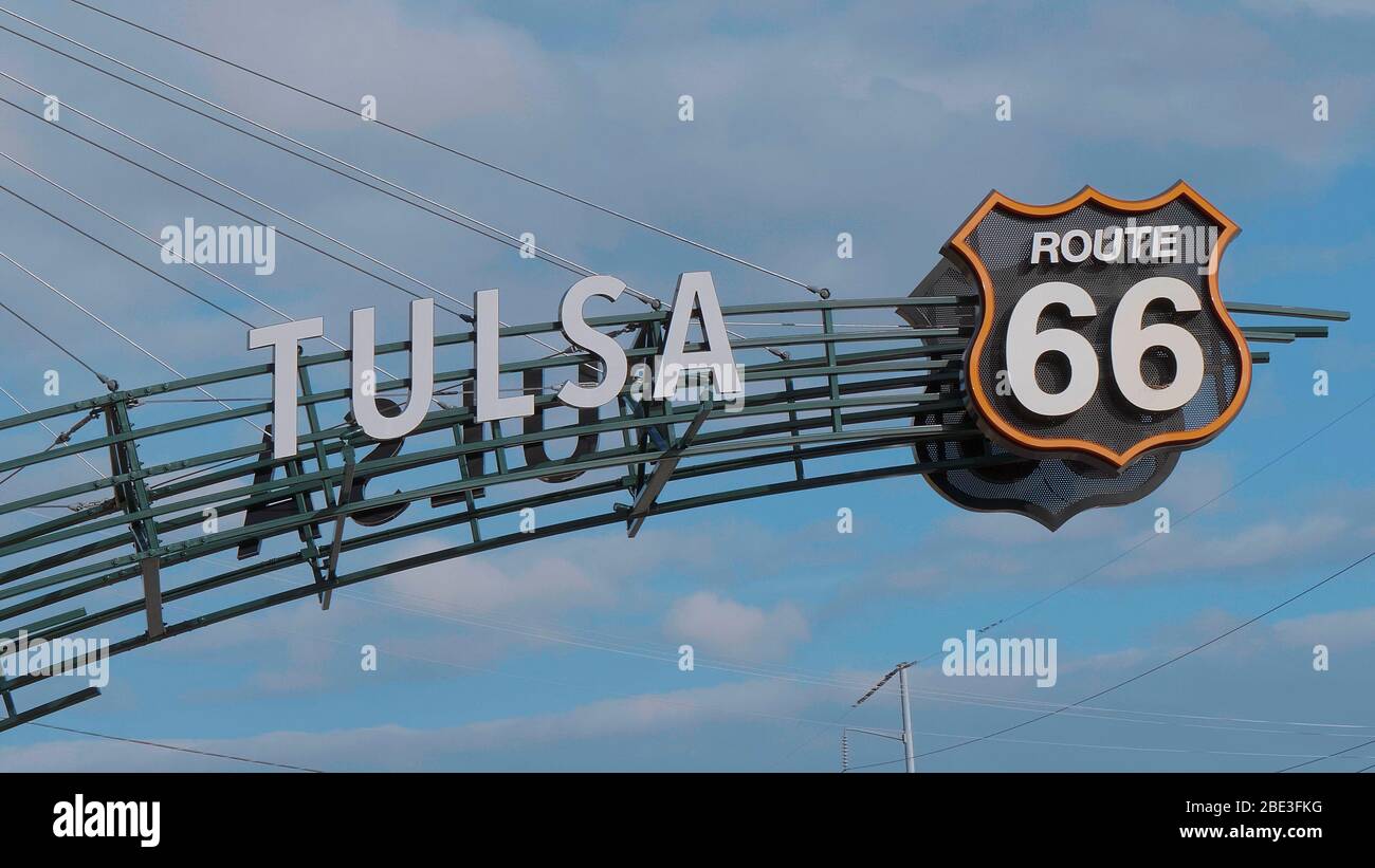 Tulsa route 66 gate hi-res stock photography and images - Alamy