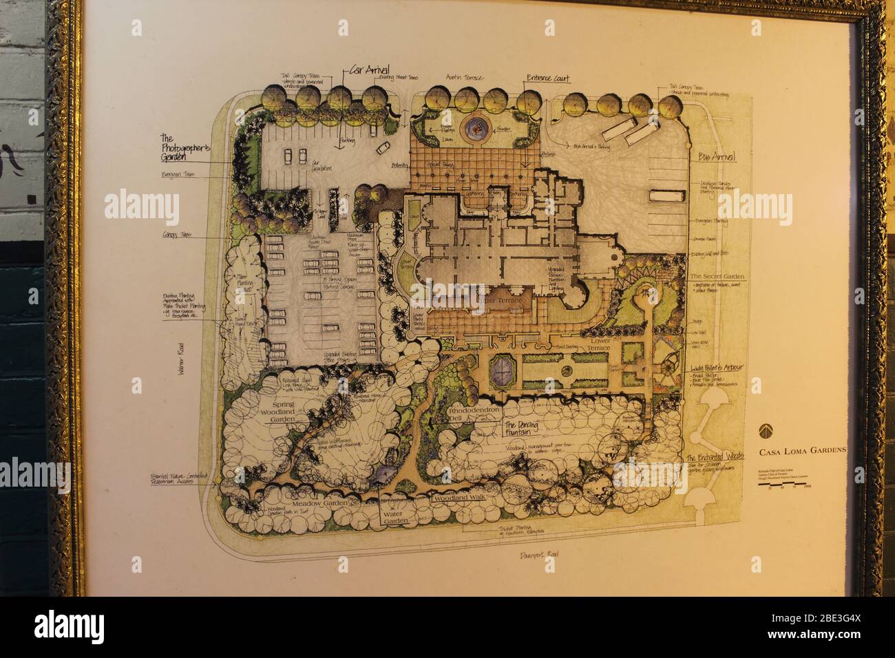 Map of Casa Loma, Toronto, Canada Stock Photo - Alamy