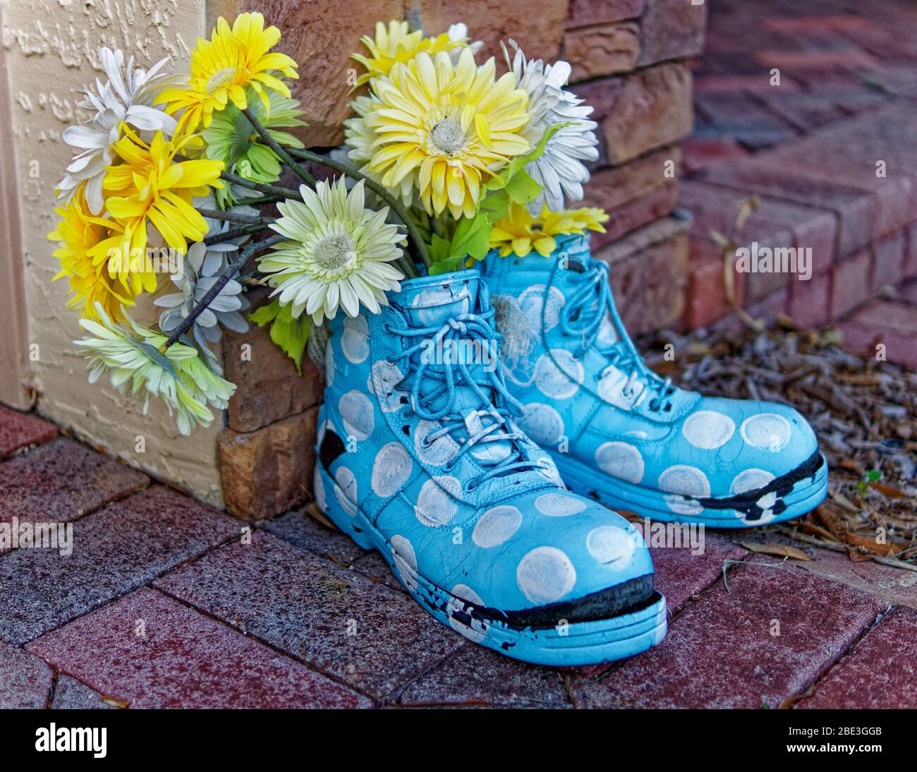 Boots with flowers hi-res stock photography and images - Alamy