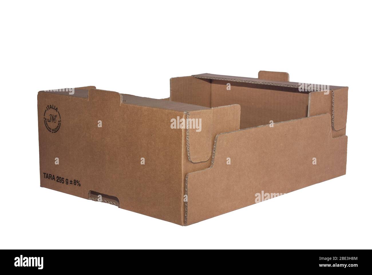 Isolated Cardboard box for vegetables Stock Photo - Alamy