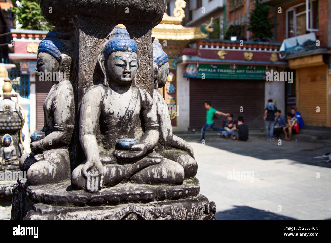 Kathmandu buddhist temple hi-res stock photography and images - Alamy