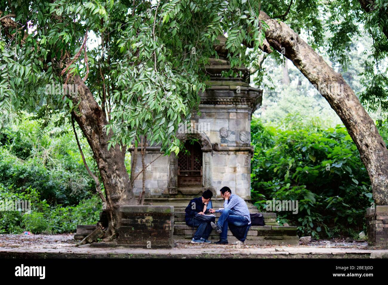 Nepal, Kathmandu, Pashupatinath, Temple, Hinduism, People, Man, Relax ...