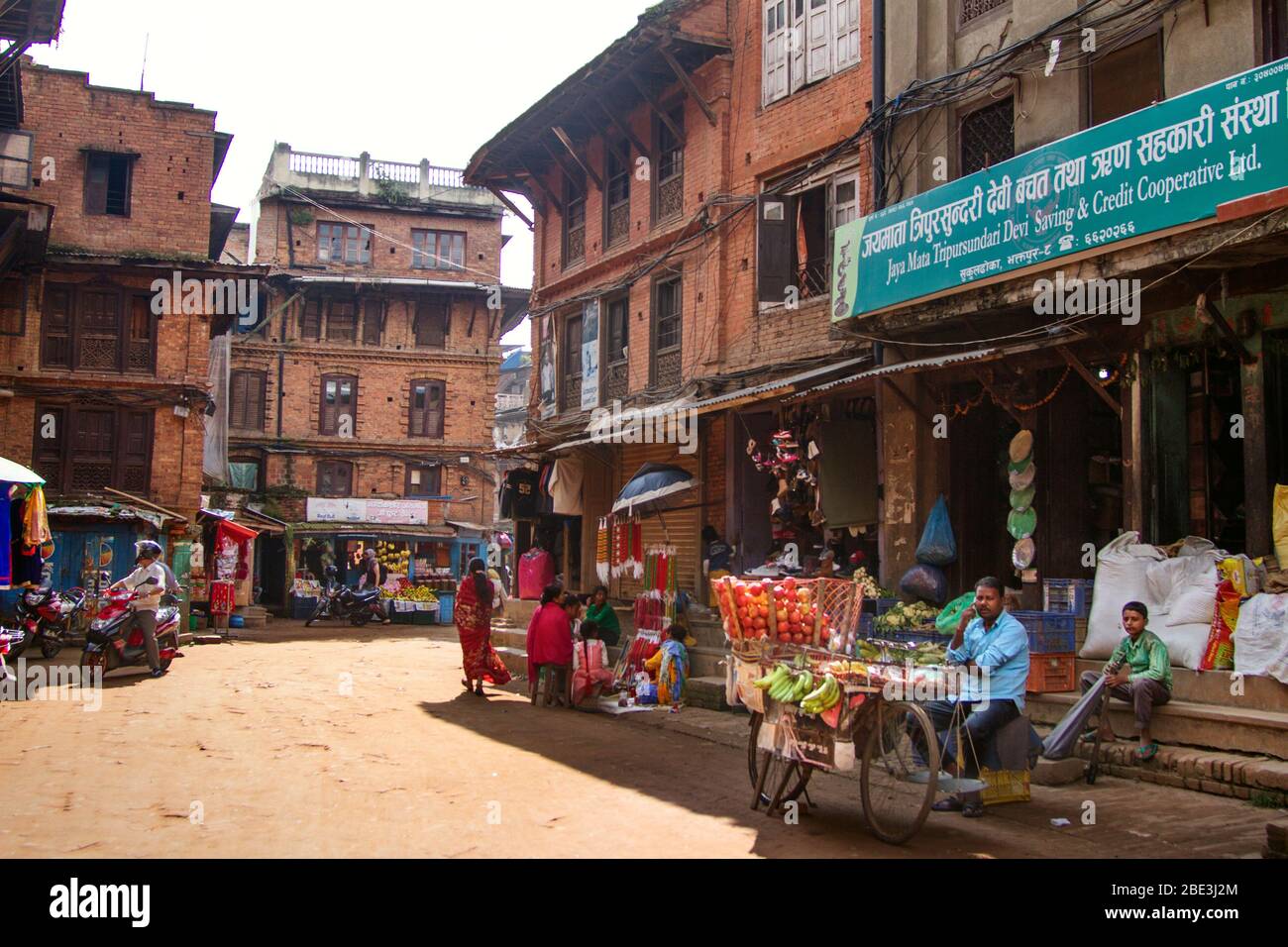 Nepal, Kathmandu, Bhaktapur, Street, People, Bazaar, Shop, Seller ...