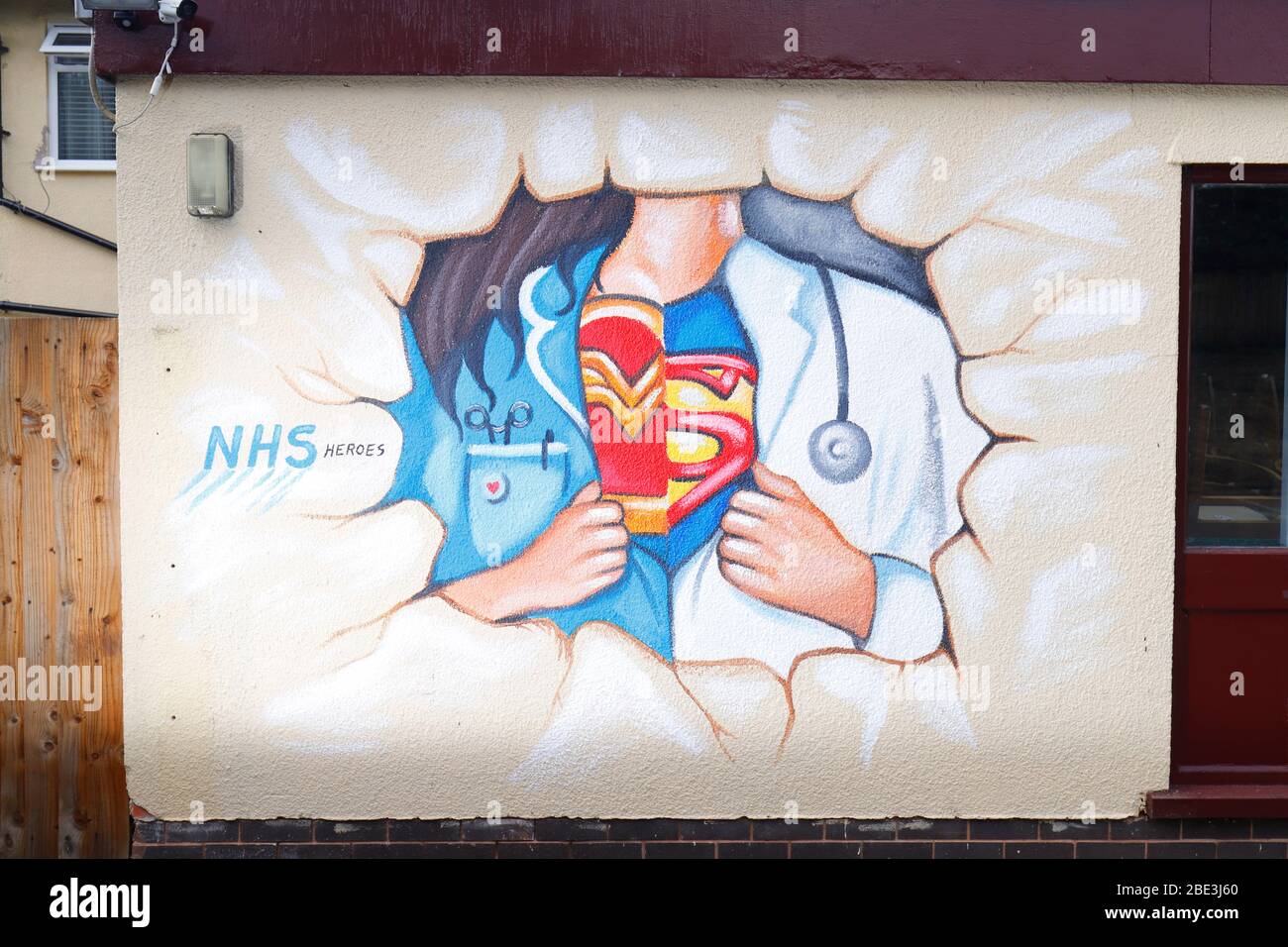 A mural by Aartist Rachel List in Pontefract, o show appreciation to ...