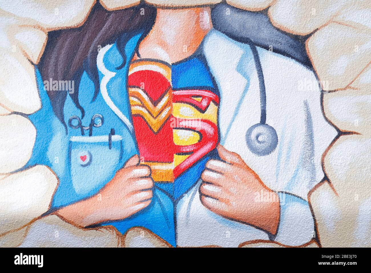 A mural by Aartist Rachel List in Pontefract, o show appreciation to ...