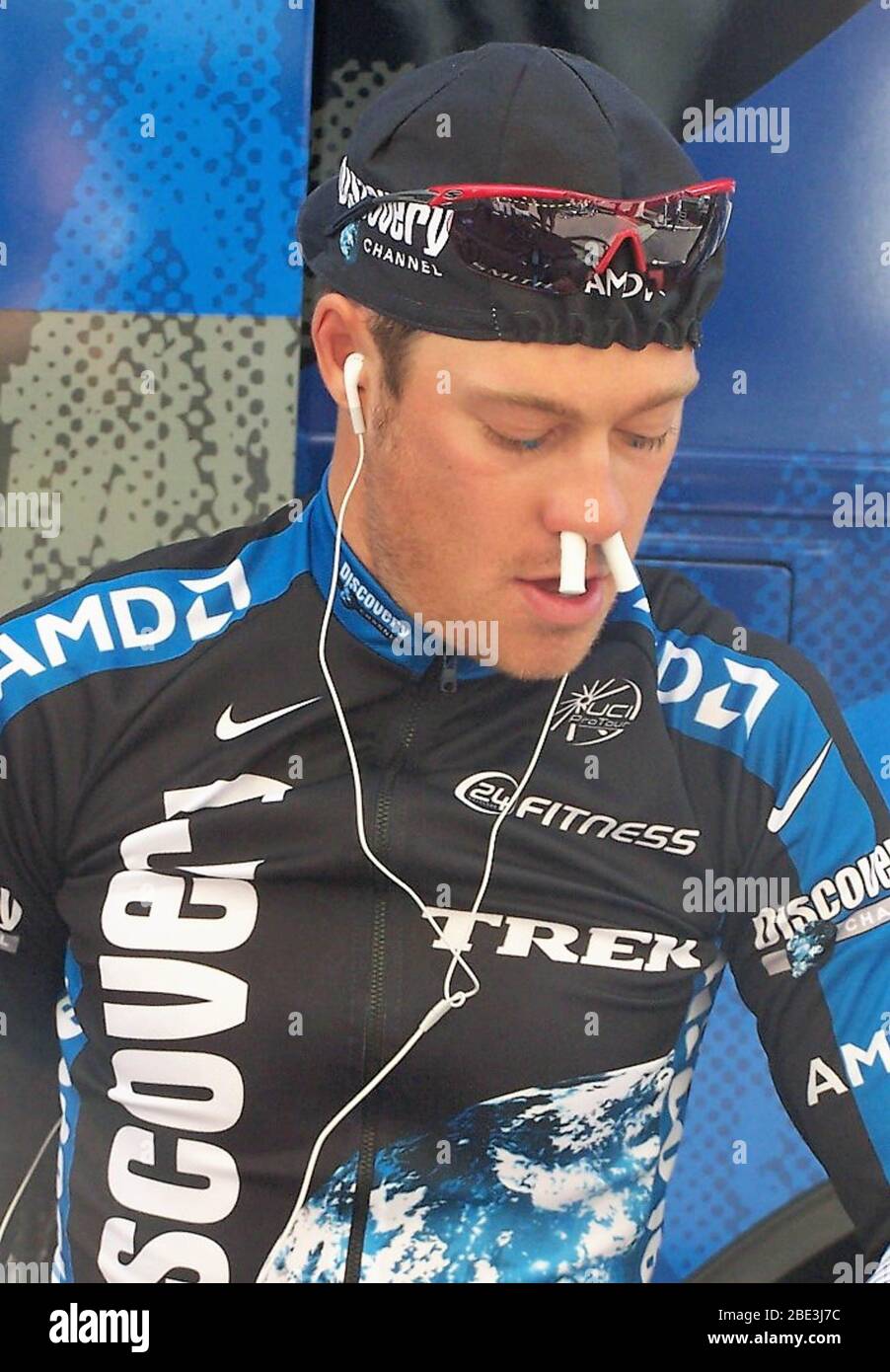 Tom Danielson of Discovery Channel during the Paris - Nice 2007 ...