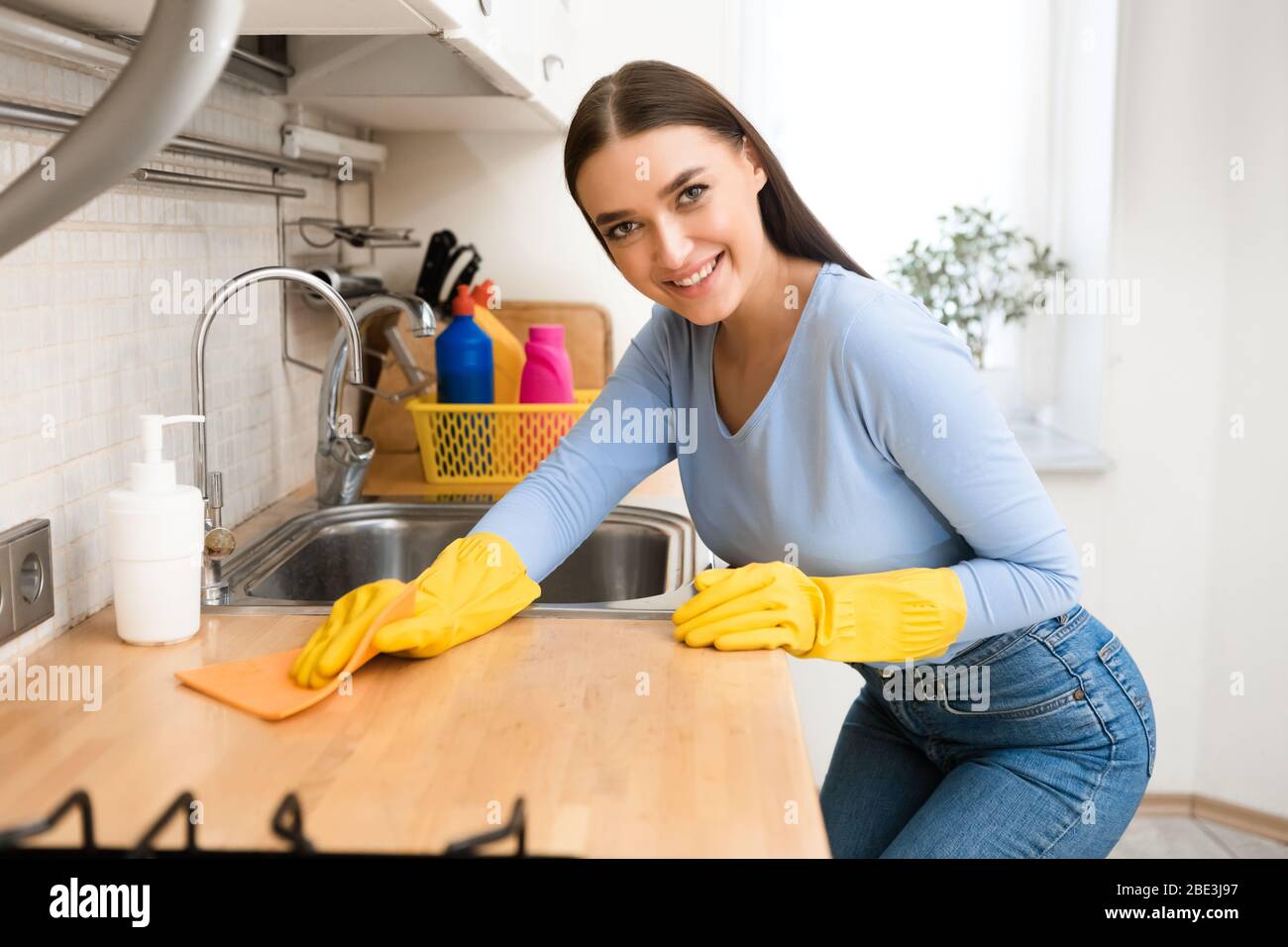 Mopping Kitchen