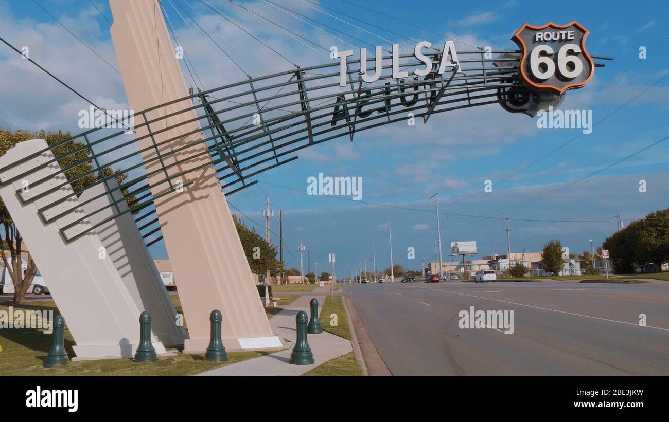 The famous Route 66 Gate in Tulsa Oklahoma Stock Photo - Alamy