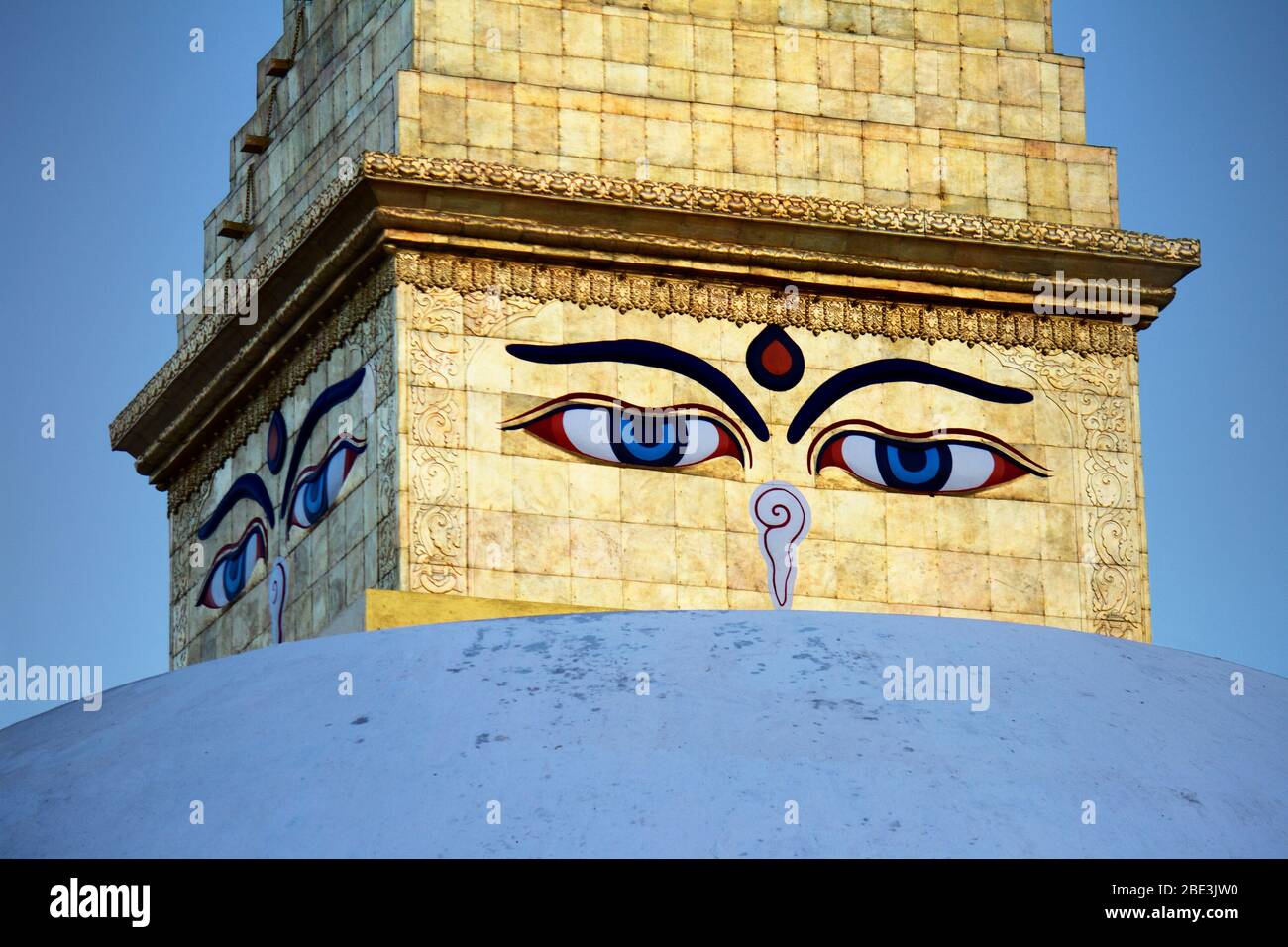Nepal, Kathmandu, Boudhanath Stupa, Stupa, Buddhism, Buddha Eyes ...