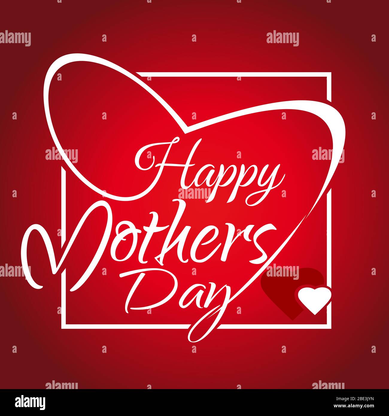 Happy Mothers Day Greeting Inscription Vector Card Stock Vector Image