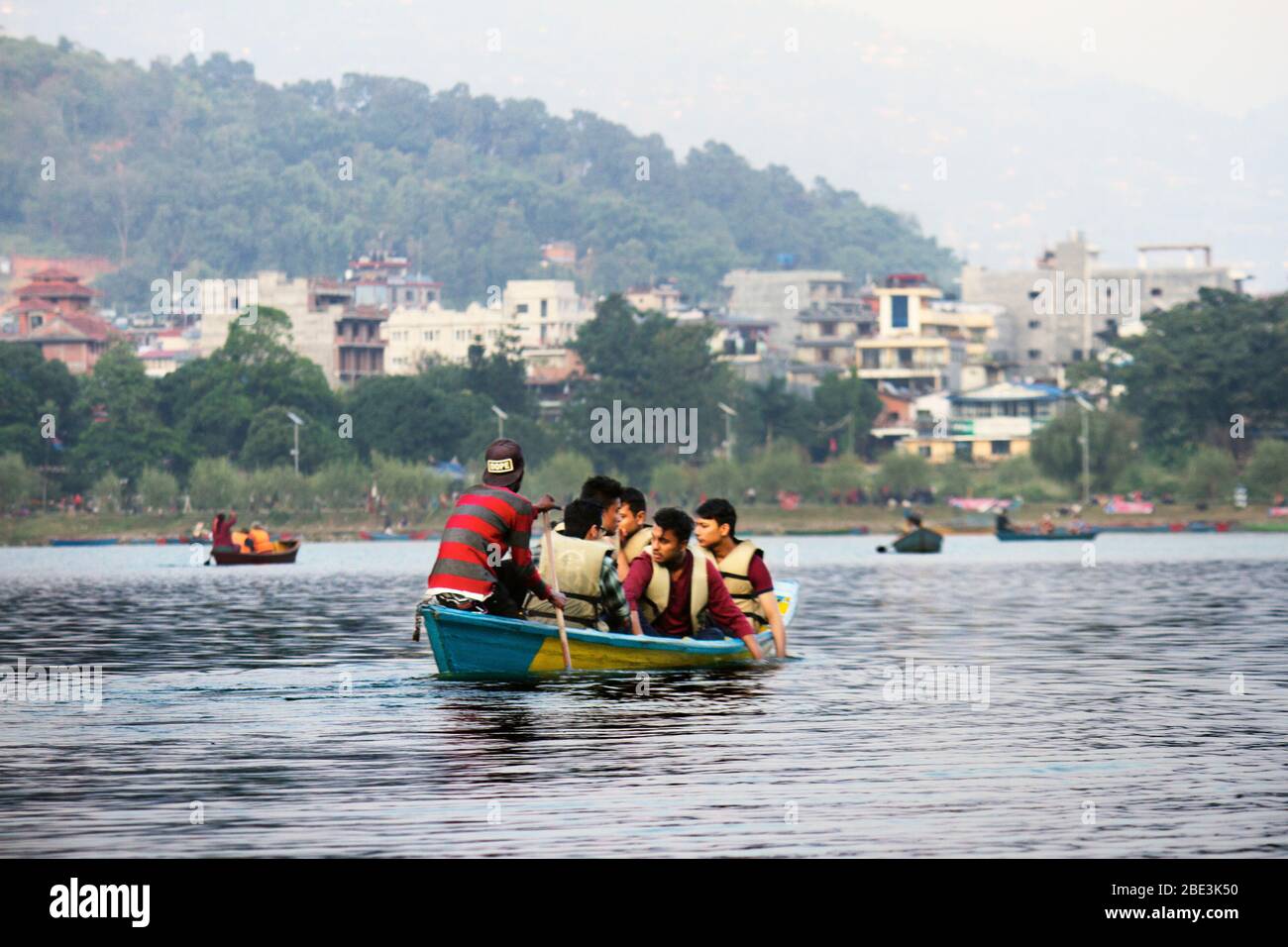 Nepal, Pokhara, Lake, Phewa, People, Relax, Rest, Boat, Navigate ...