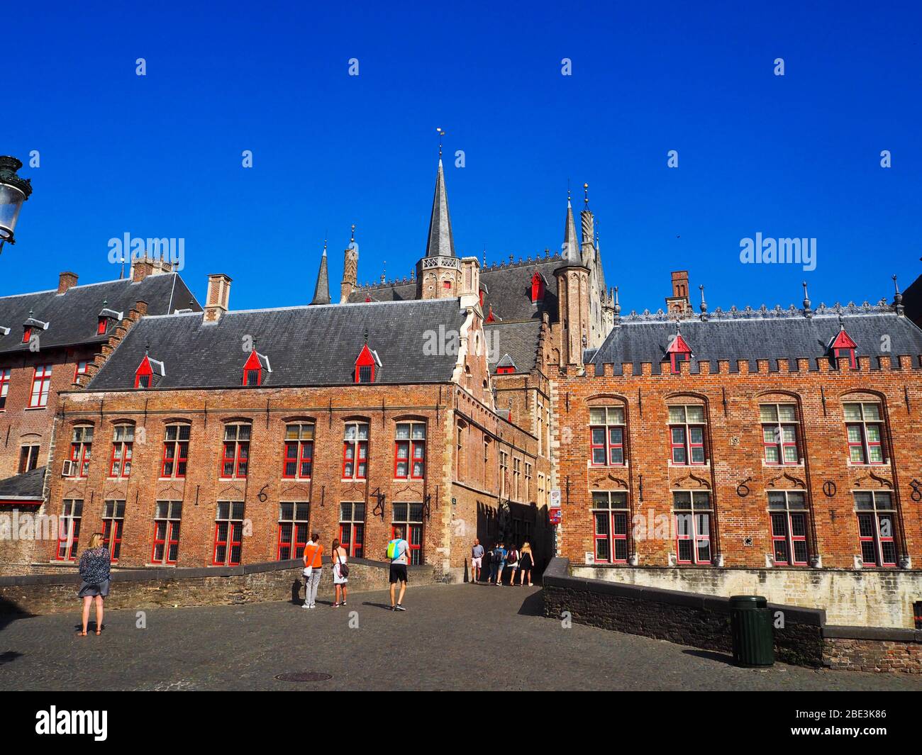 Bruges typical historical buildings belgium hi-res stock photography ...