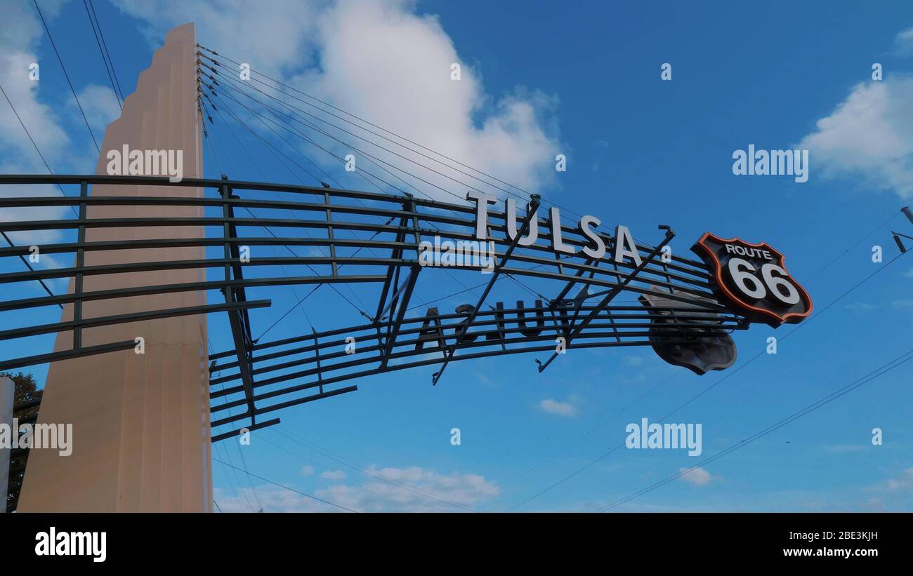 Tulsa route 66 gate hi-res stock photography and images - Alamy