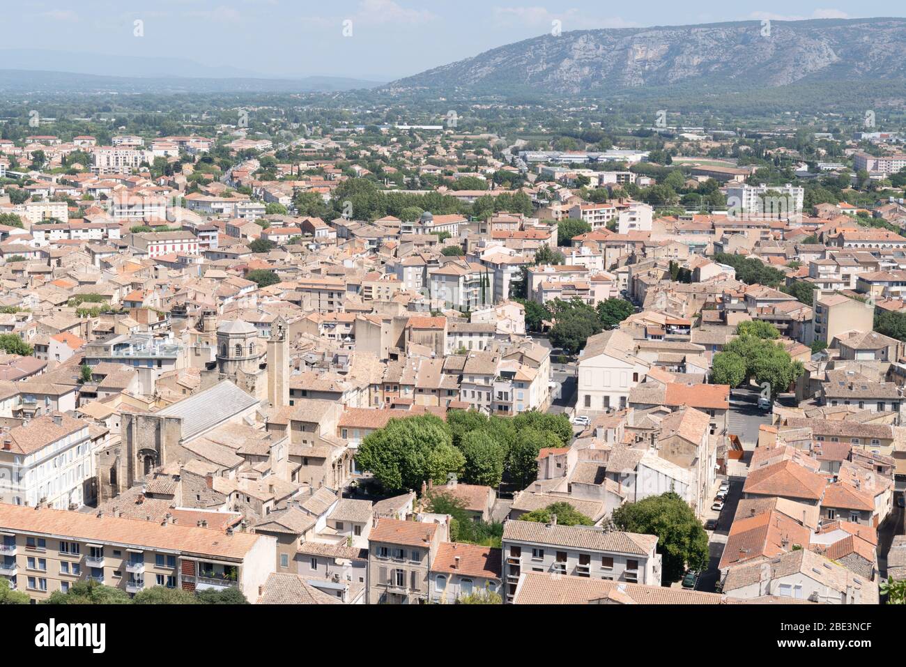 cavaillon roof top view from hill in south france vaucluse Stock Photo ...