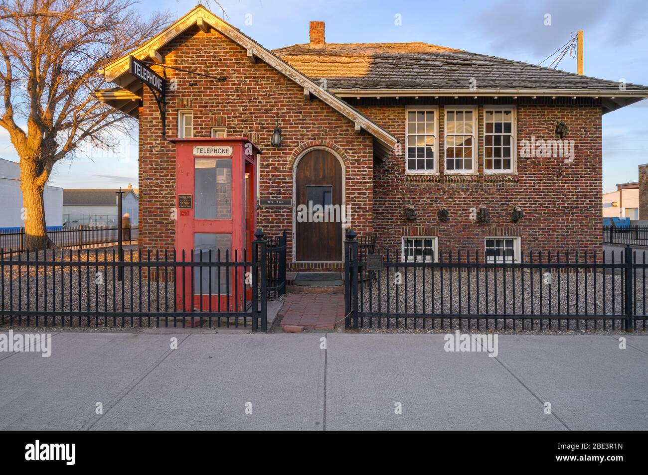 Fort MacLeod, Alberta, Canada – April 09, 2020: Exterior view of the ...