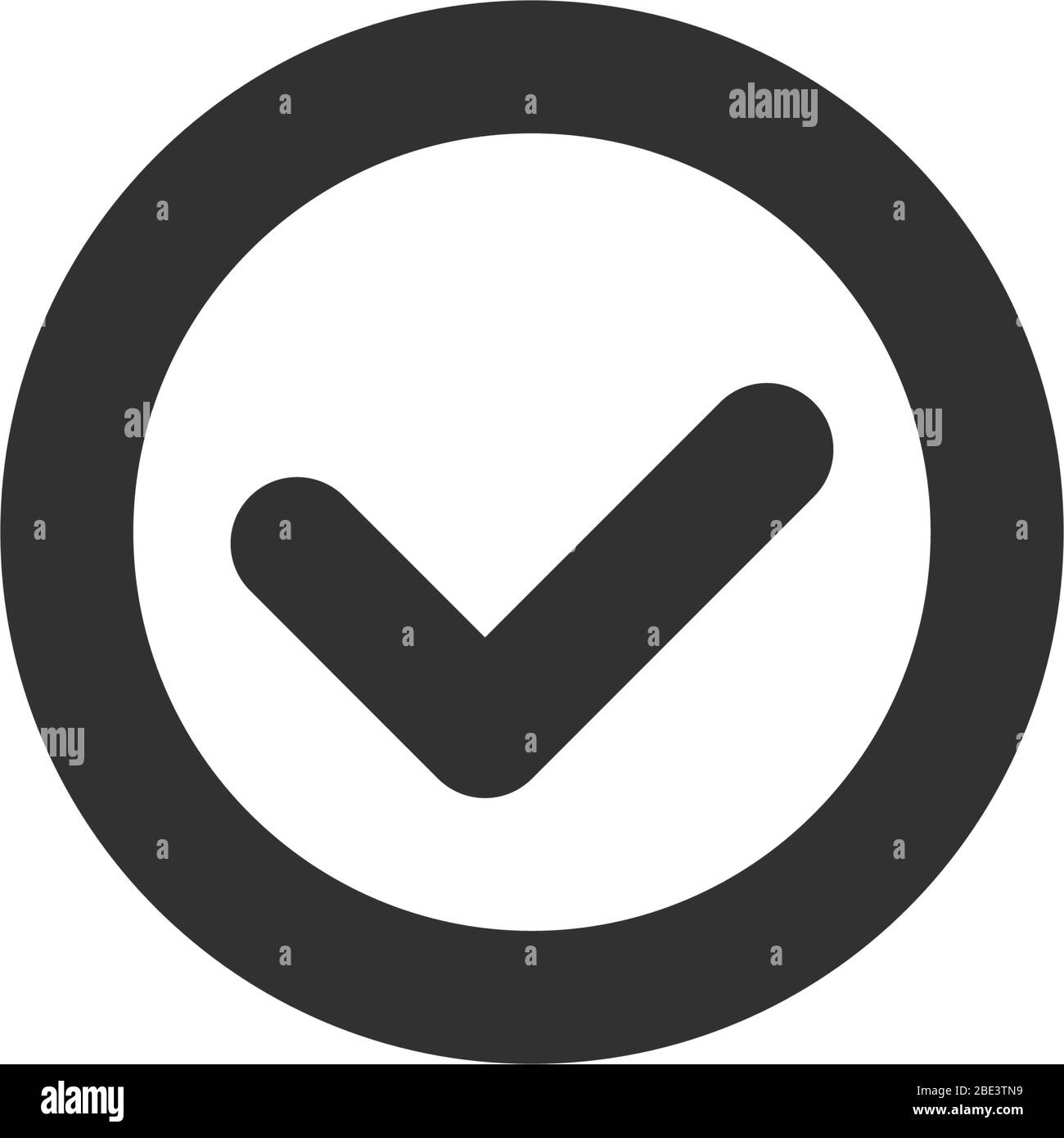 Accept icon in circle. Checkmark, check mark icon, verify, accept, circle, agree, agreement ...