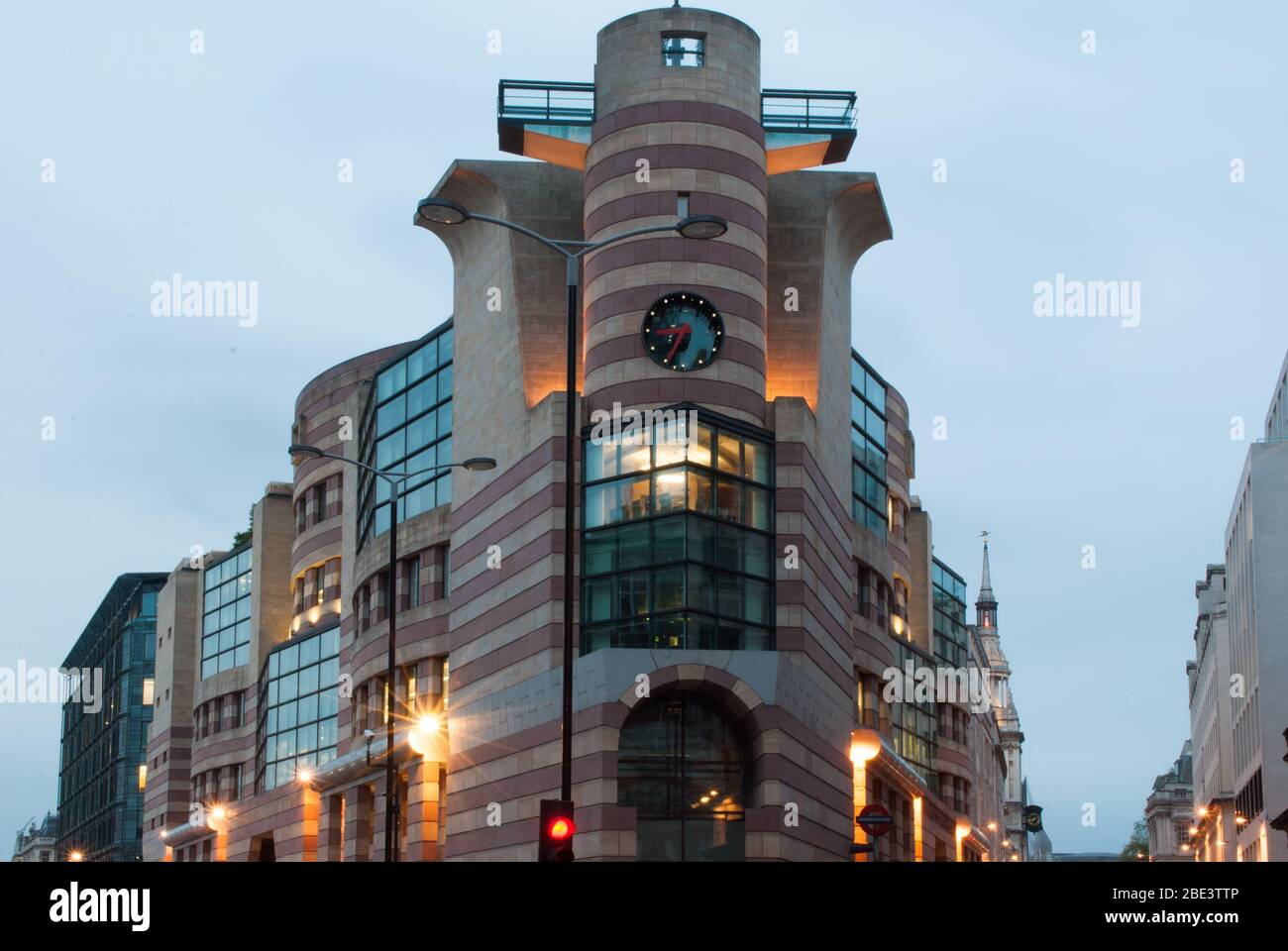 Postmodern Postmodernism Architecture Pink Limestone Tower Building Coq ...