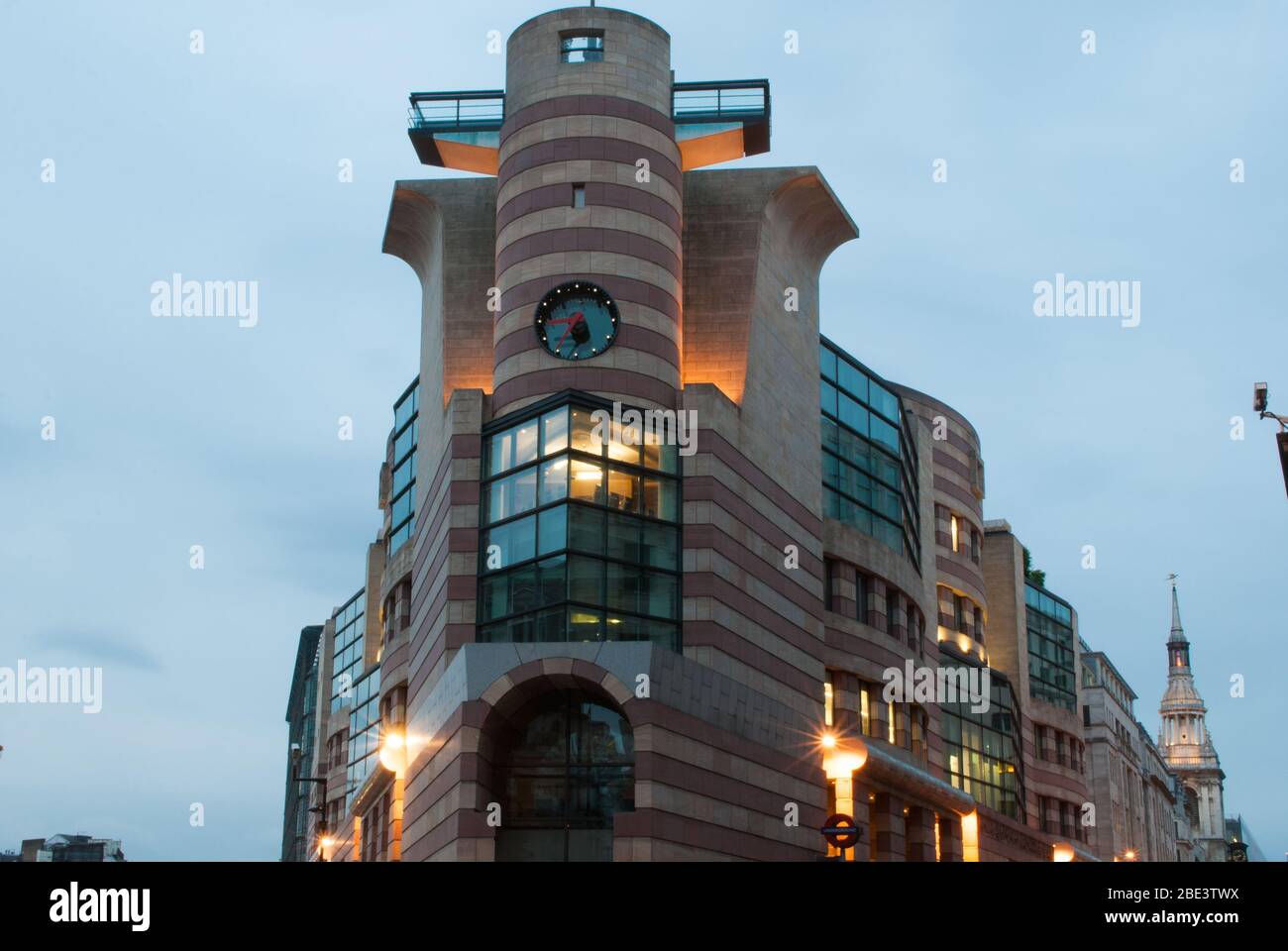 Postmodern Postmodernism Architecture Pink Limestone Tower Building Coq ...