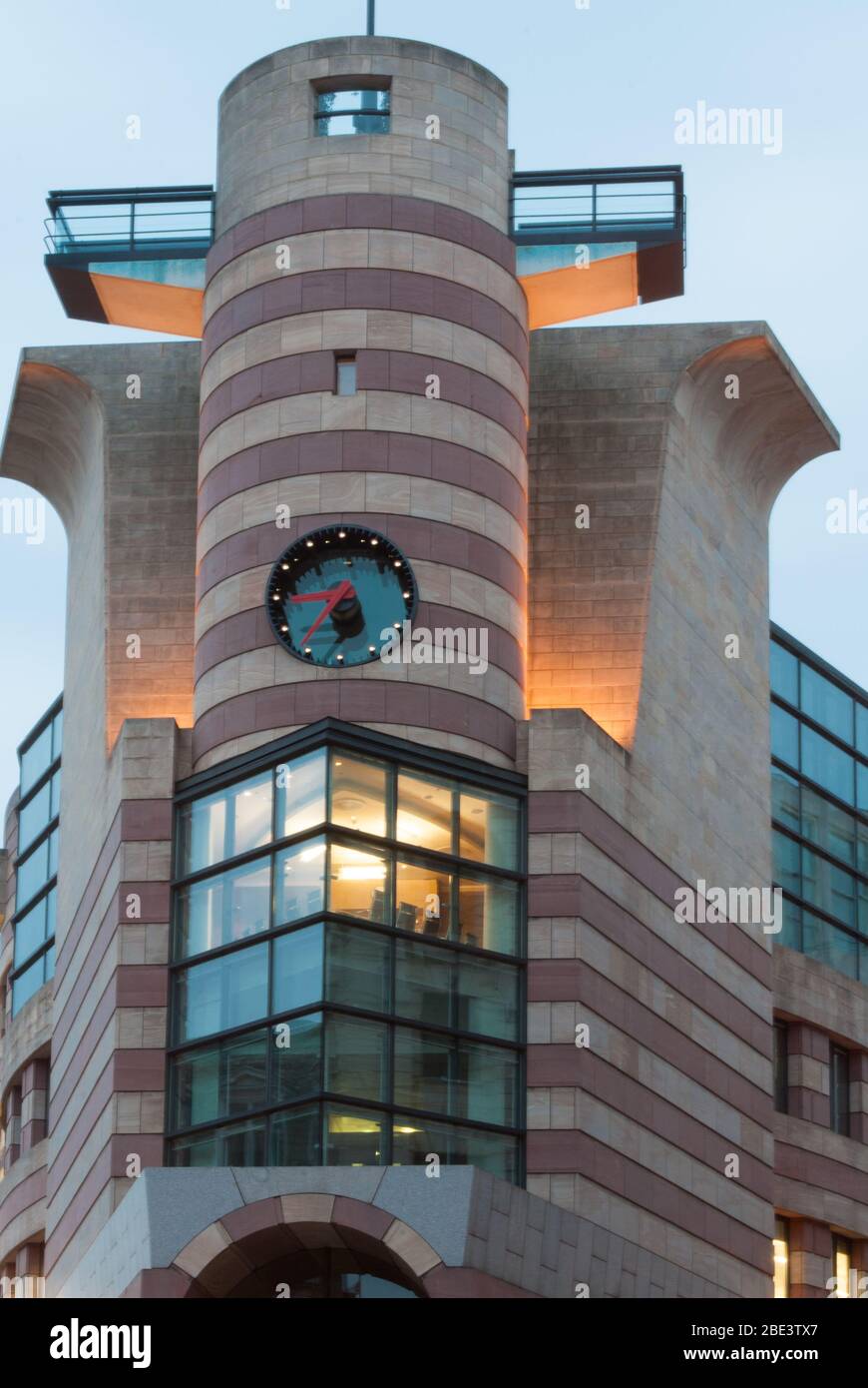 Postmodern Postmodernism Architecture Pink Limestone Tower Building Coq ...