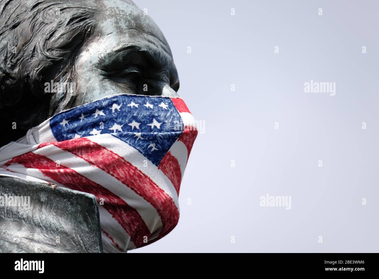 George washington life mask hi-res stock photography and images - Alamy