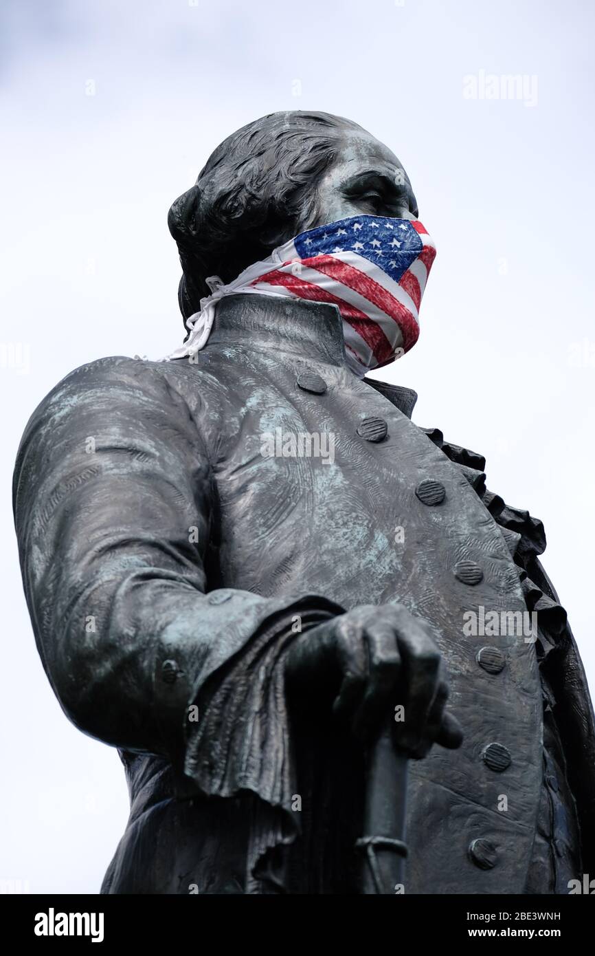 George washington life mask hi-res stock photography and images - Alamy