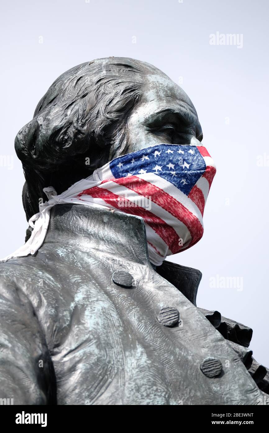 George washington life mask hi-res stock photography and images - Alamy