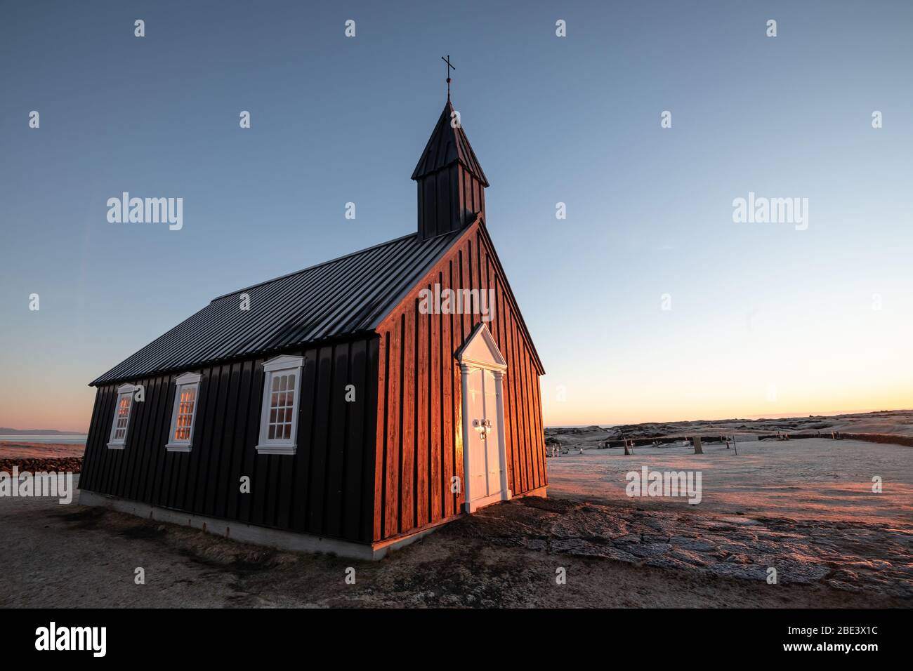 The Black Church of Budir in Iceland Stock Photo - Alamy