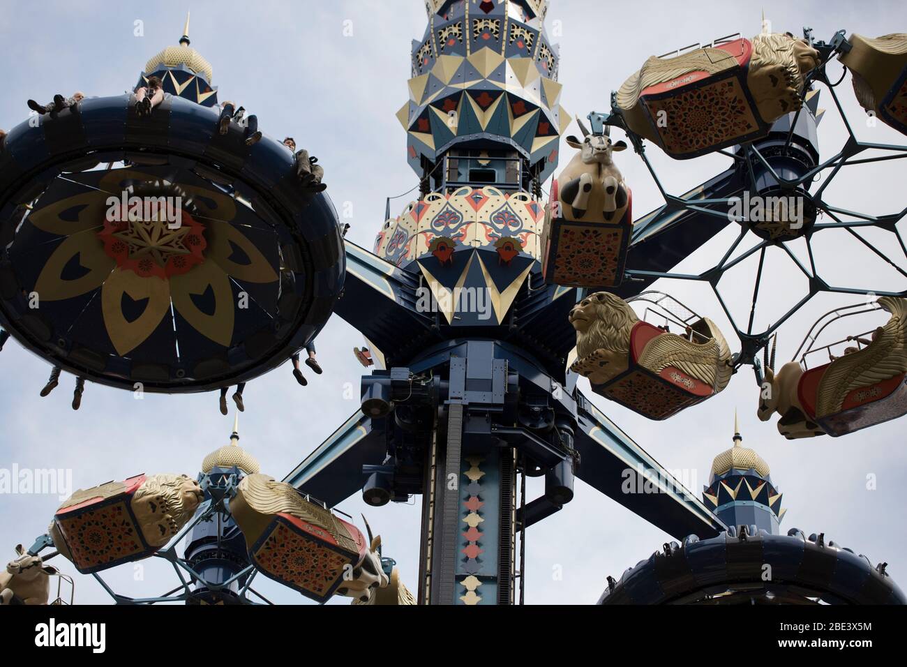 Tivoli gardens copenhagen ride hi-res stock photography and images - Alamy