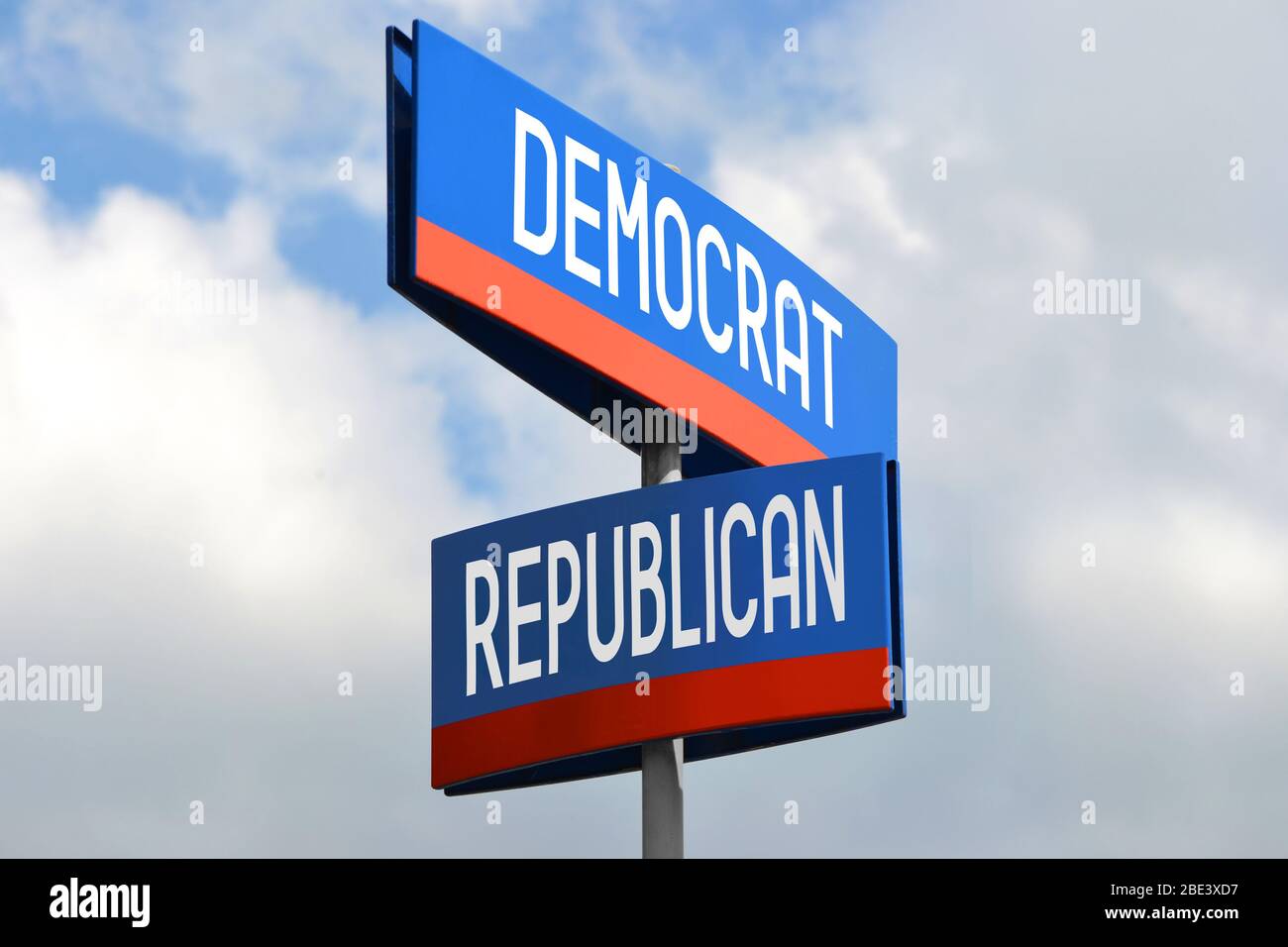 Republican democrat road sign hi-res stock photography and images - Alamy