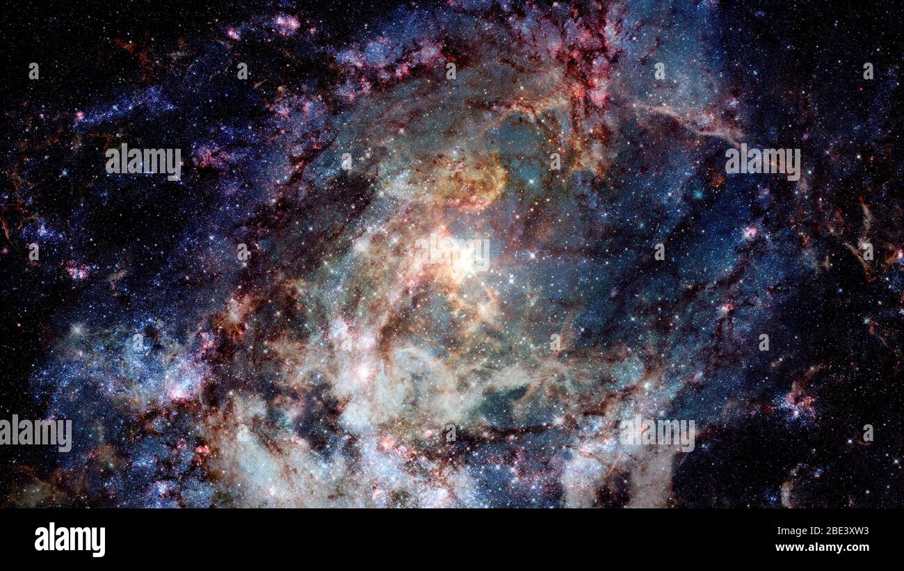 Infinite space background with nebulas and stars. This image elements ...