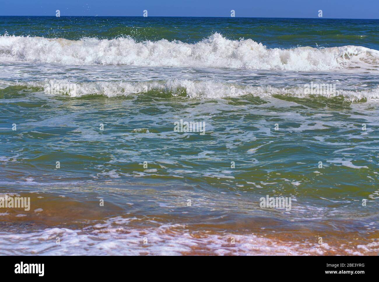 sea waves in the windy summer day Stock Photo - Alamy