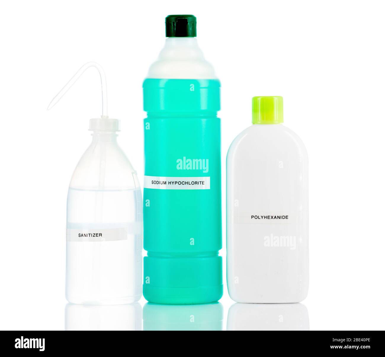 Bottles of disinfectant Stock Photo - Alamy