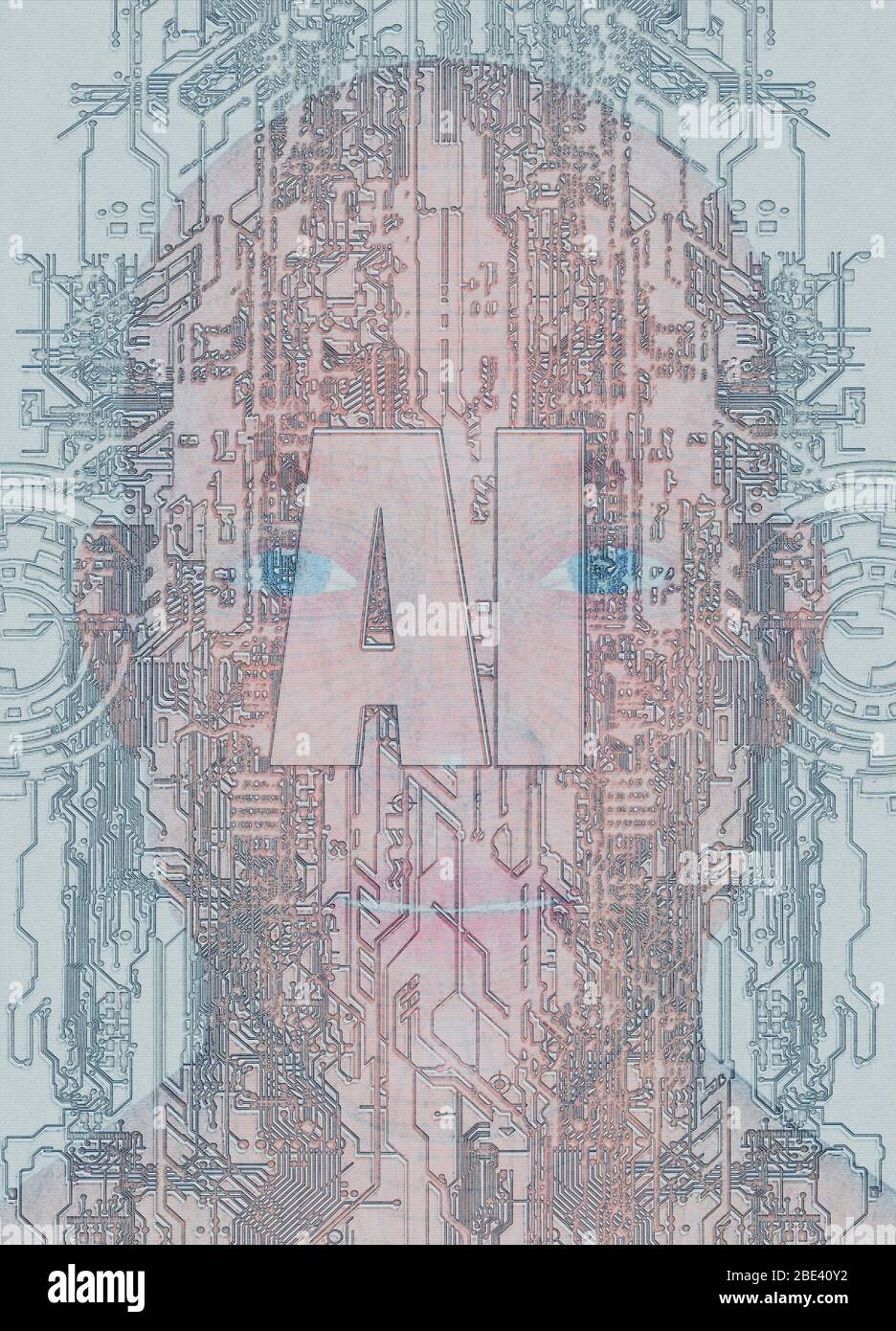 Artificial intelligence, illustration Stock Photo - Alamy