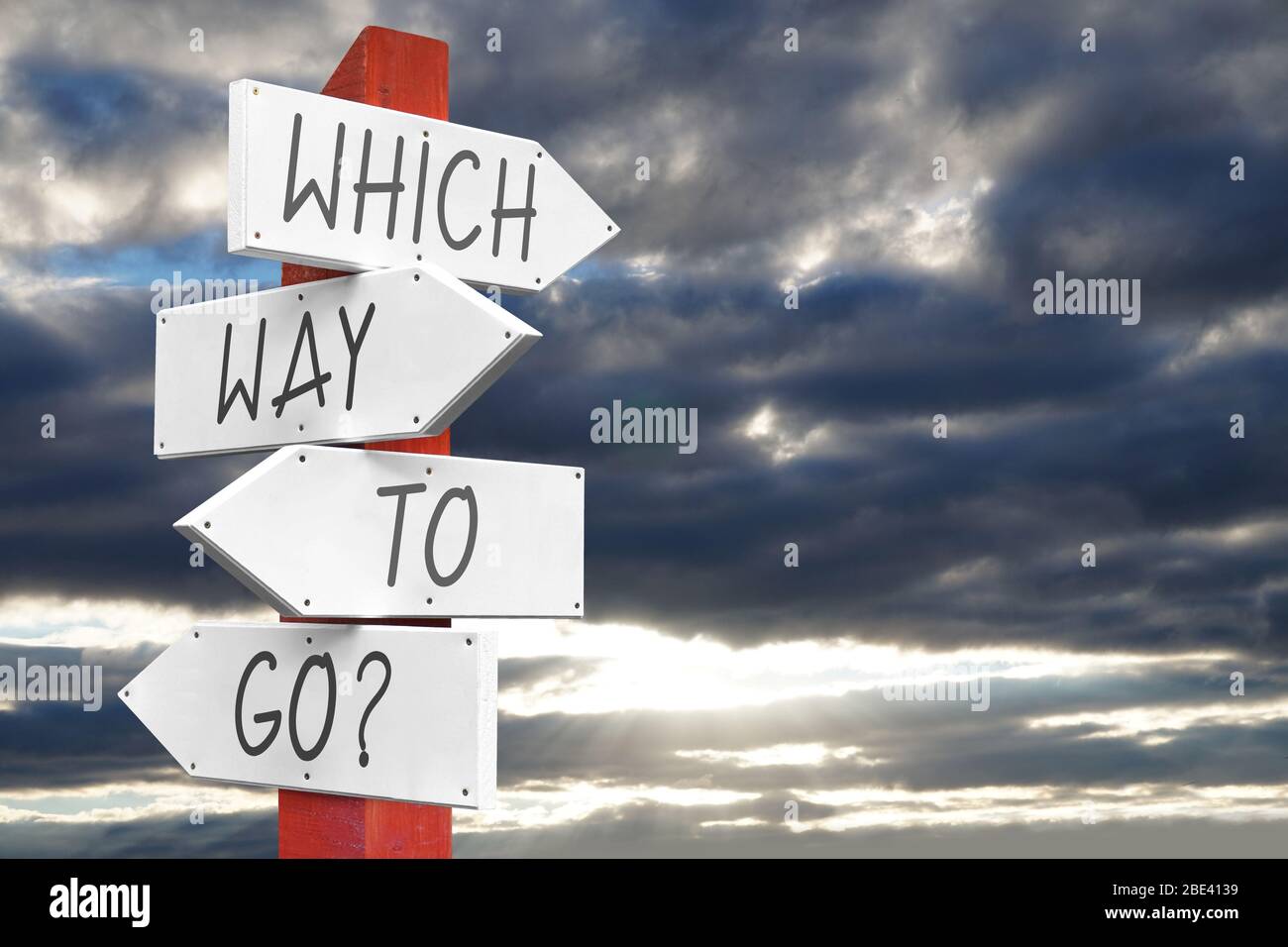 Which way to go - concept Stock Photo - Alamy