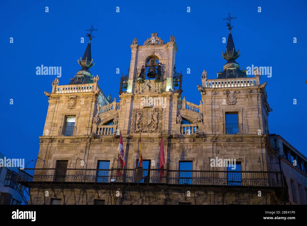 Spain, Leon, Astorga, Camino de Santiago, the way of St. James. The ...