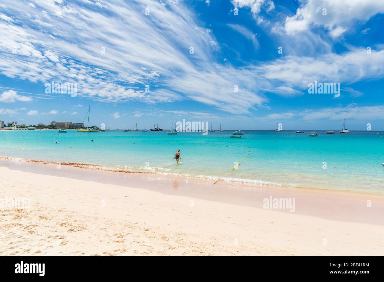 View of Carlisle Beach, Bridgetown, Barbados, West Indies, Caribbean ...